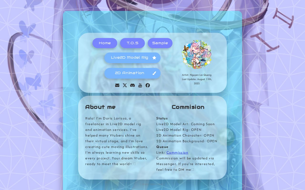 Doris Larissa - Live2D Commission